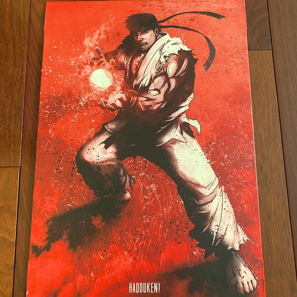Art | Street Fighter Ryu Magnetic Poster | Poshmark